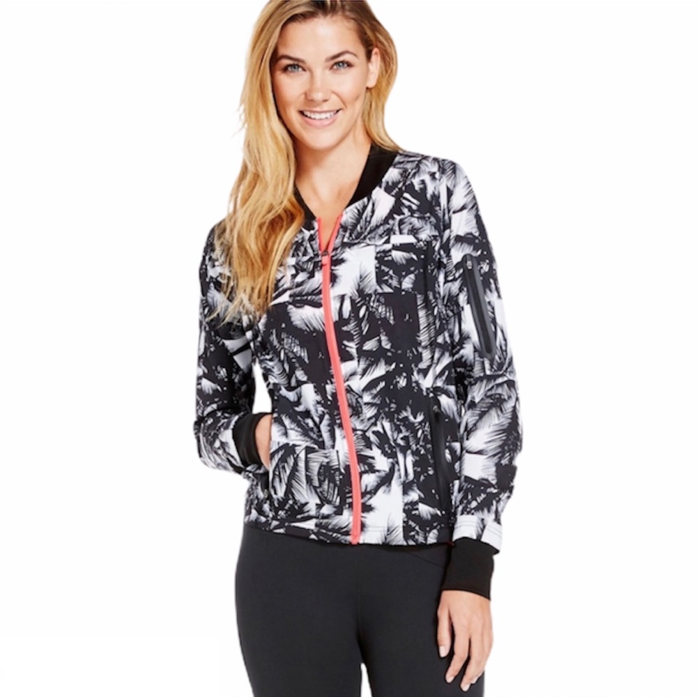 Fabletics Diana Bomber Jacket Malibu Print - Gem